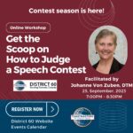 Contest Judges Training - District 60 serving Toronto, Canada