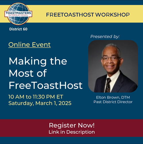 Make the Most of FreeToastHost - District 60 serving Toronto, Canada